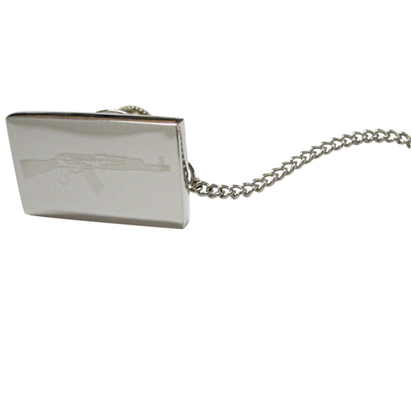 Kiola Designs | Accessories | Silver Toned Etched Ak47 Rifle Tie Tack ...